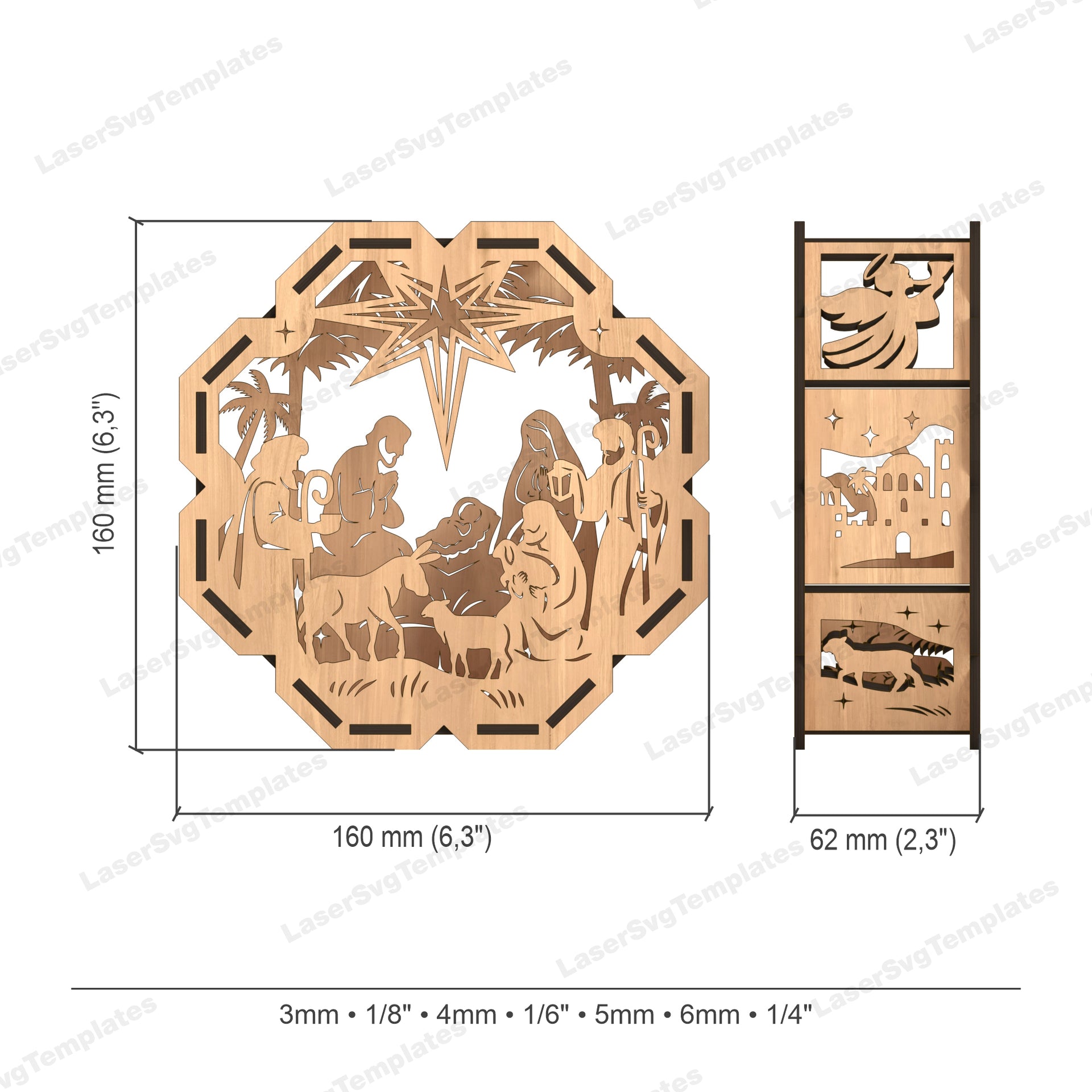 🕯️ Lantern Laser Cut File – Light Up Your Craft Projects