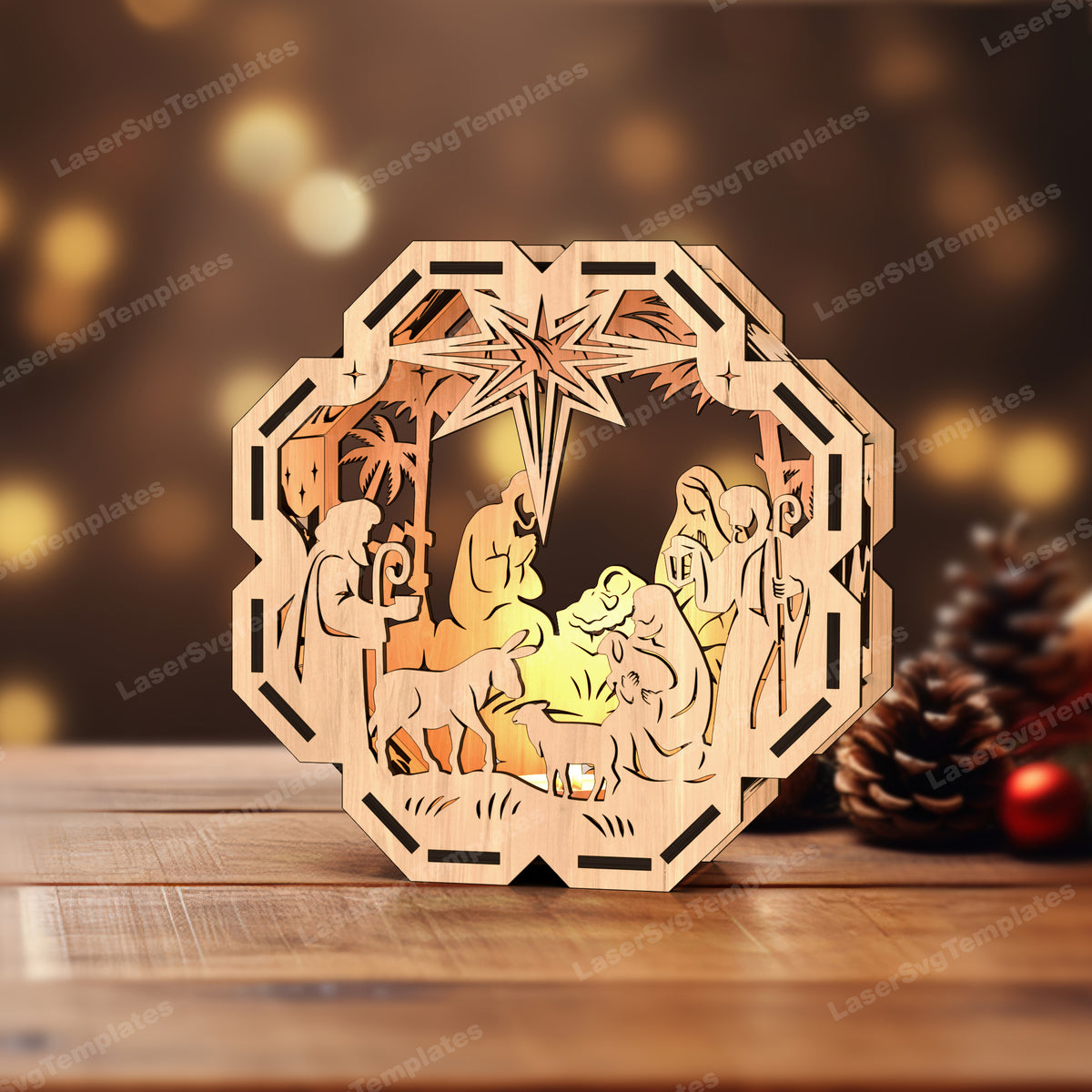 🕯️ Lantern Laser Cut File – Light Up Your Craft Projects