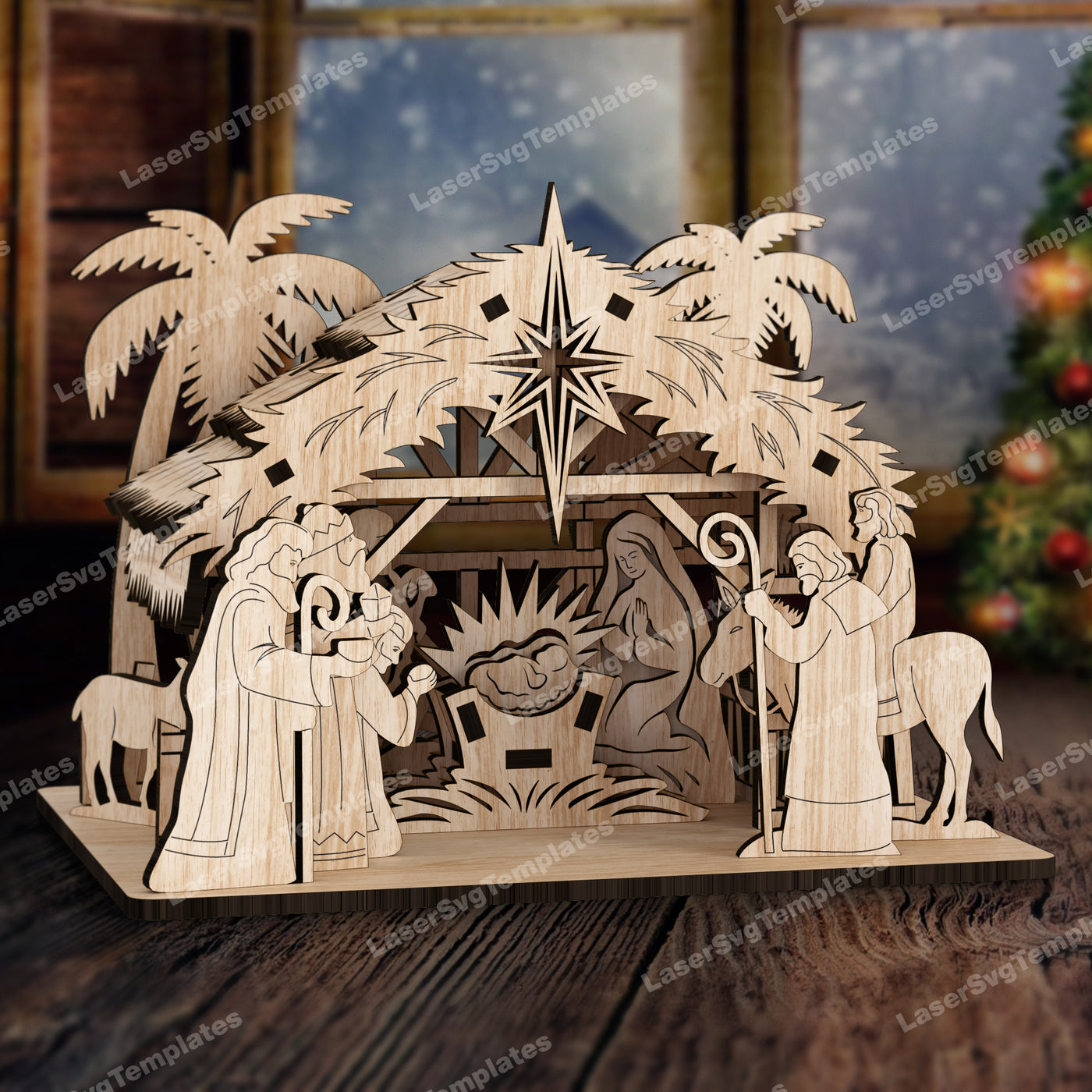 Nativity Laser Cut Files – Christmas SVG Designs 🌟