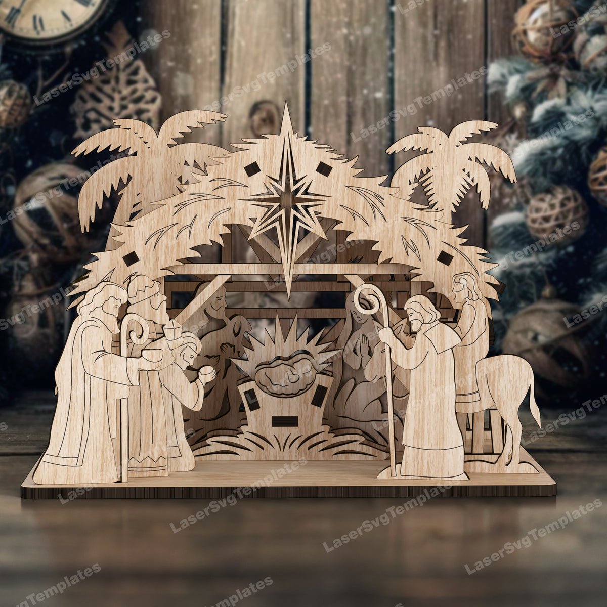Nativity Laser Cut Files – Christmas SVG Designs 🌟