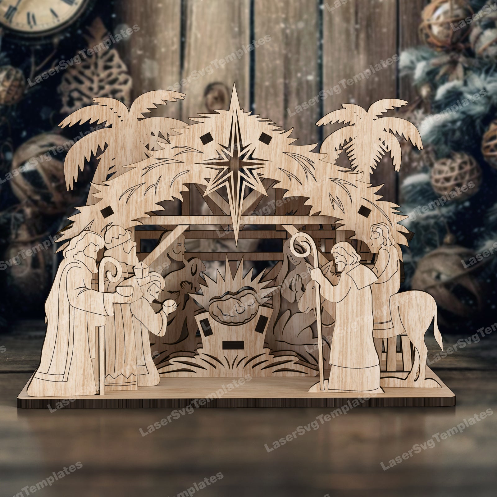 Nativity Laser Cut Files – Christmas SVG Designs 🌟