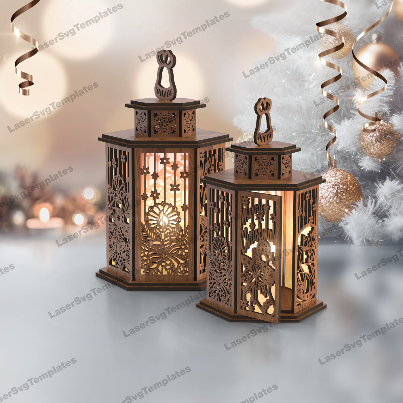 🕯️ Lantern Laser Cut File – Light Up Your Craft Projects