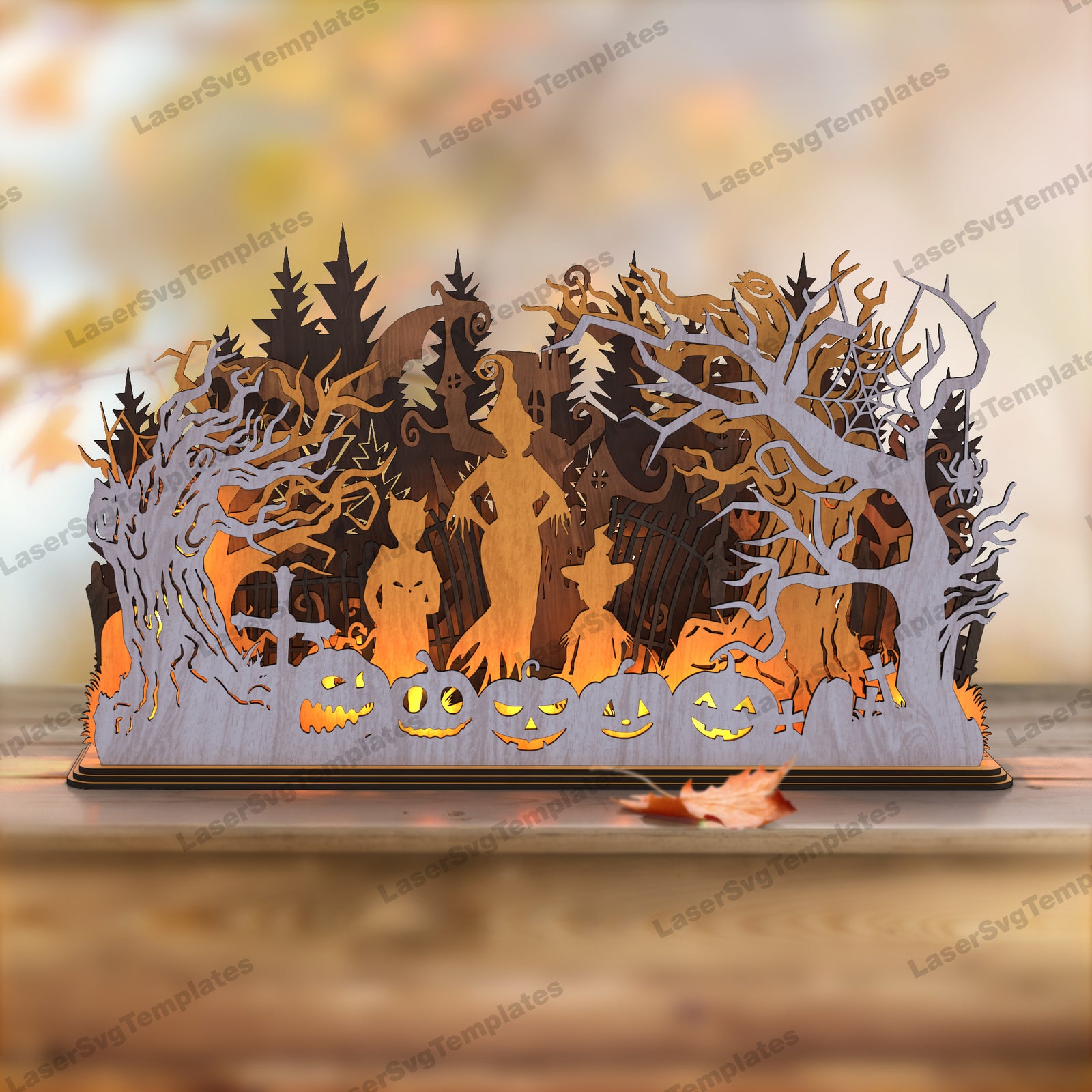 🎃 Halloween Laser Cut Files – Shop LaserSVGTemplates!