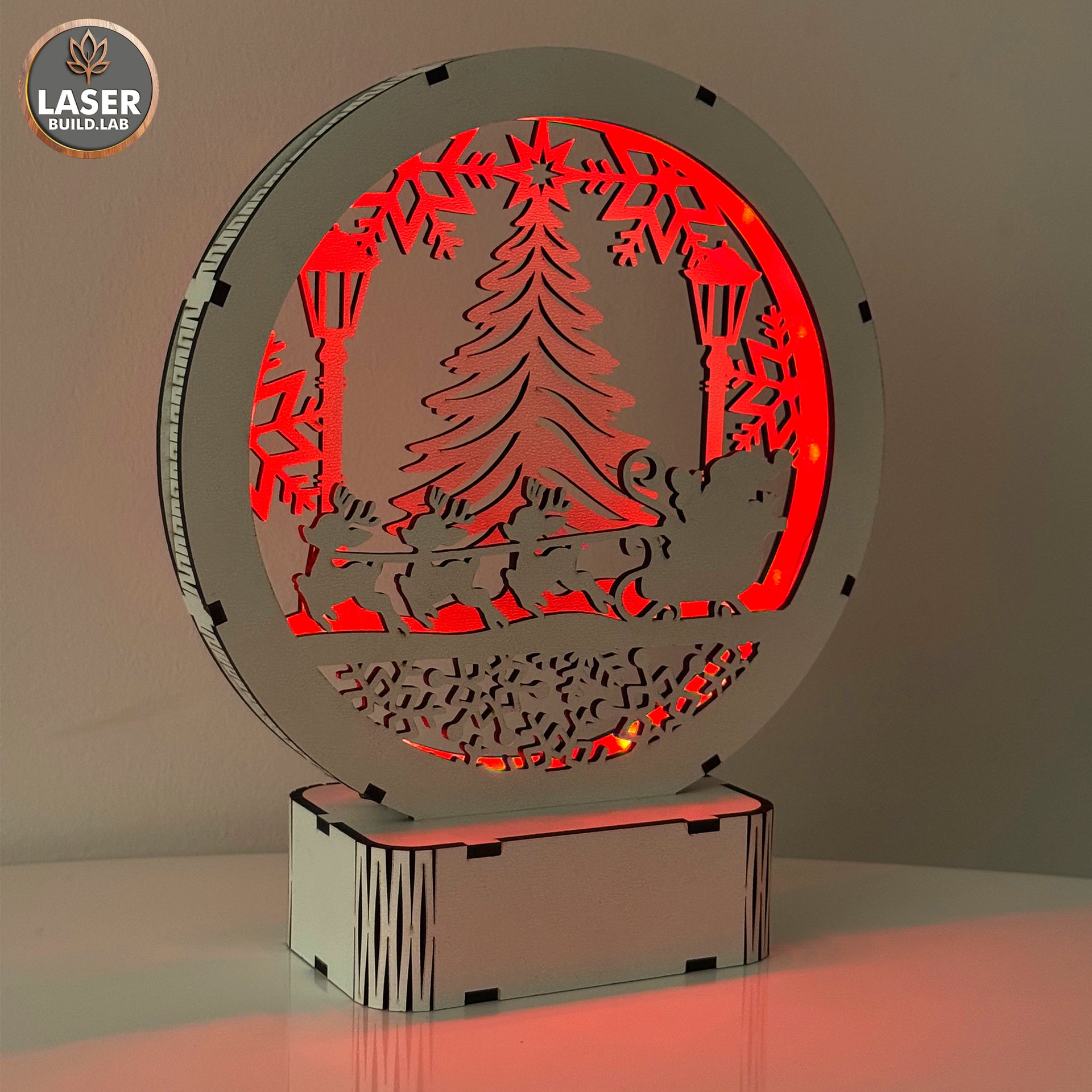 Christmas Light Box laser cut file