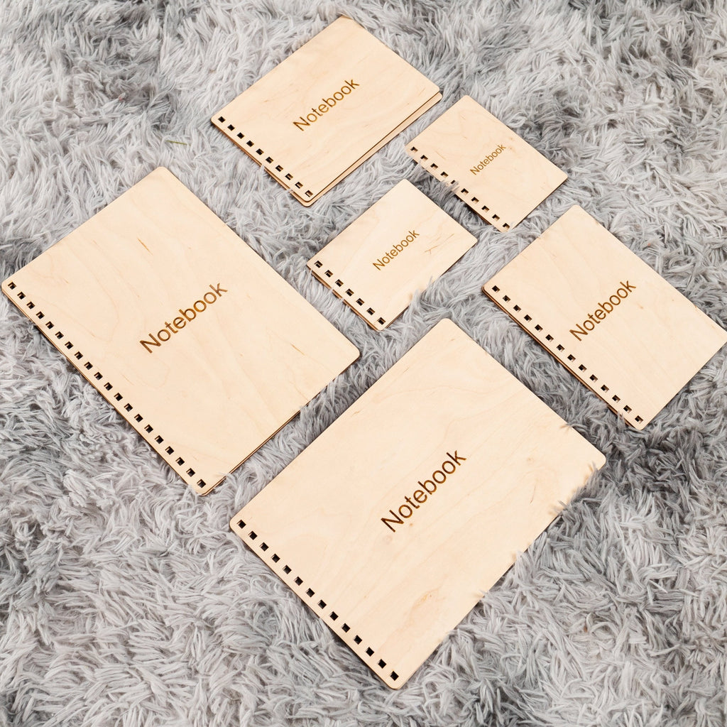 Laser cut spiral notebook cover bundle svg file – LaserSvgTemplates