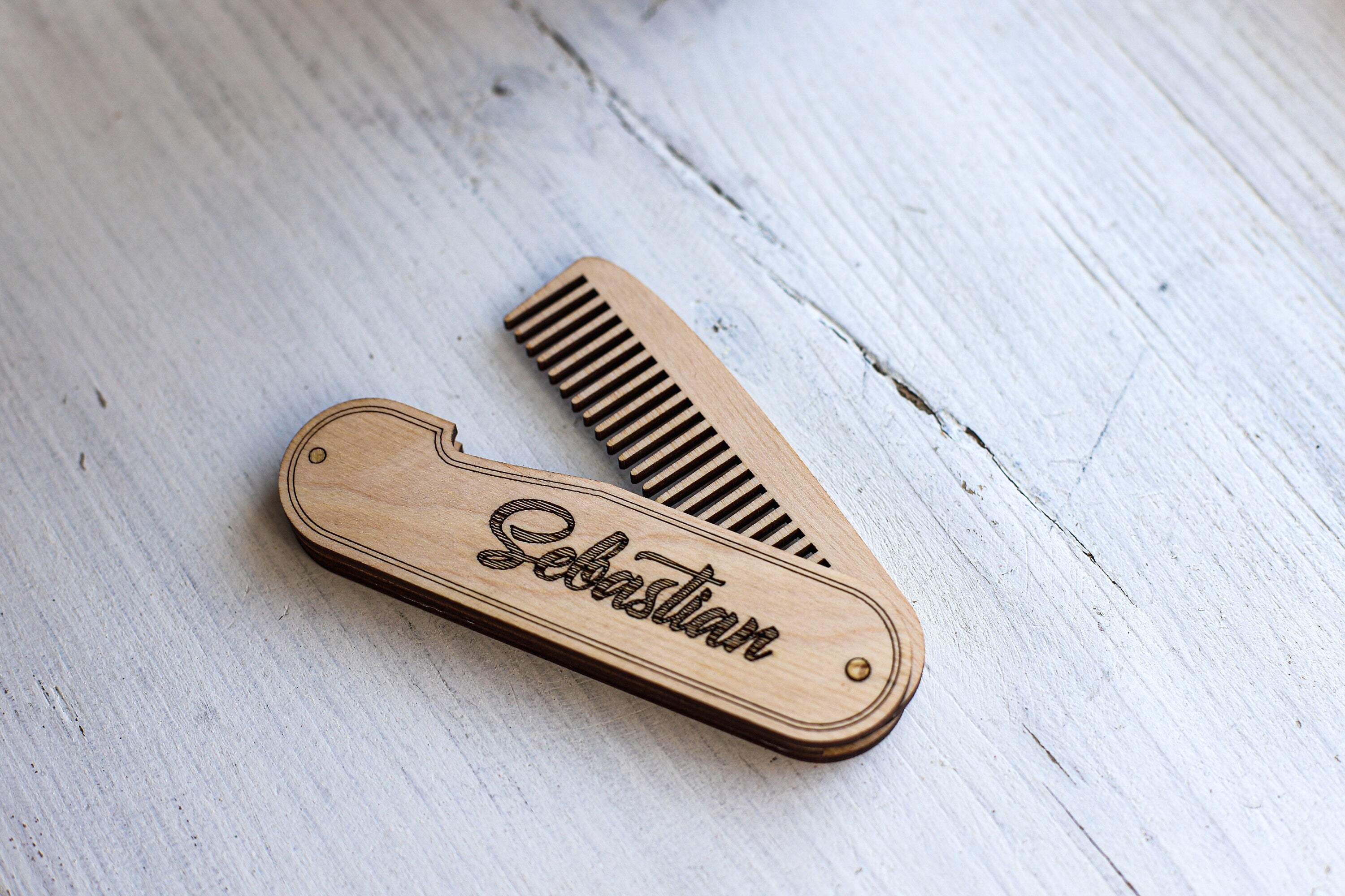 Wooden beard comb laser cut svg file – LaserSvgTemplates